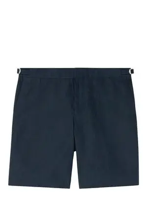 Orlebar Brown Norwich Straight-leg Linen Shorts - Blue