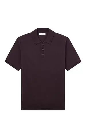 Mr P. Milano Cotton Polo Shirt - Brown