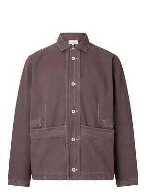 Folk Anniversary Denim Chore Jacket - Brown
