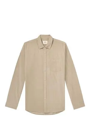 Folk Direction Garment-dyed Cotton-corduroy Shirt - Neutrals