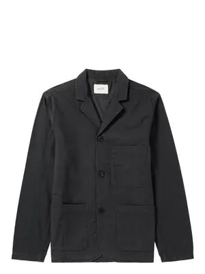Folk Cotton Tailored Blazer - Black