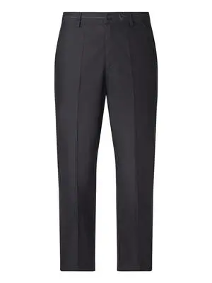 Folk Slim-fit Cotton-blend Trousers - Black