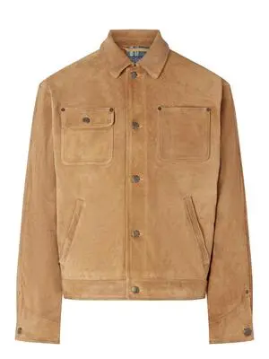 Polo Ralph Lauren Suede Trucker Jacket - Neutrals