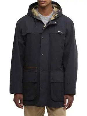 Barbour Icons Durham Waterproof Hooded Raincoat - Navy