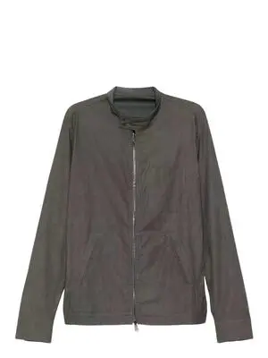 Masnada Stand-up Collar Zip Jacket - Grey