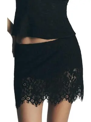 AFRM Presley Lace Mini Skirt