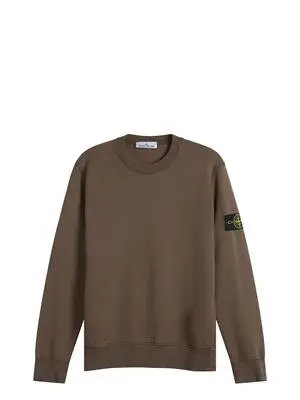 Stone Island Organic Cotton Fleece Sweatshirt - Shadow Brown