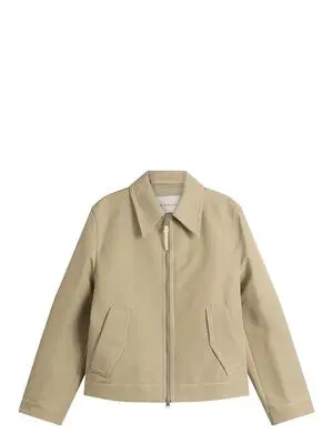 Ami Zipped Jacket - Beige Taupe