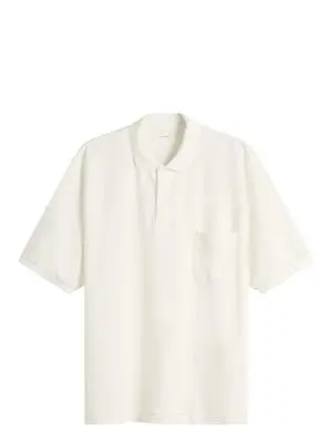 Nanamica Snap Polo Shirt - Off White
