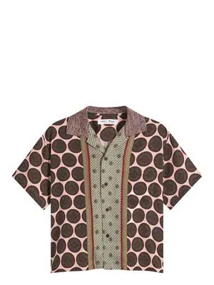 Toga Inner Print Short Sleeve Shirt - Light Pink