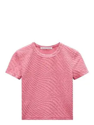 Alexander Wang Jacquard Logo Baby Tee - Lotus