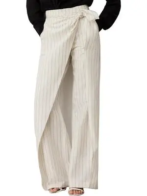 Ralph Lauren Rennie Striped Washed Pant - Lux Cream/black