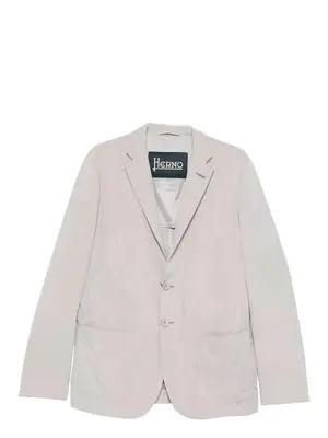Herno Buttoned Textured Blazer - Grey