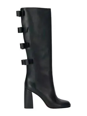 Red Valentino Bow Detail Boots - Black