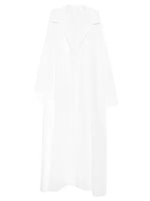 Norma Kamali Long-sleeve Midi Dress - White