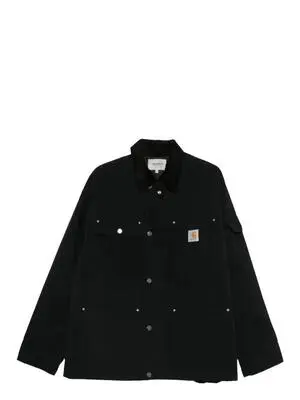 Carhartt Work In Progress Clapton Corduroy-collar Pocket Jacket - Black