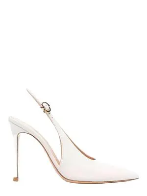 GIANVITO ROSSI Pointed-toe Slingback Pumps - White