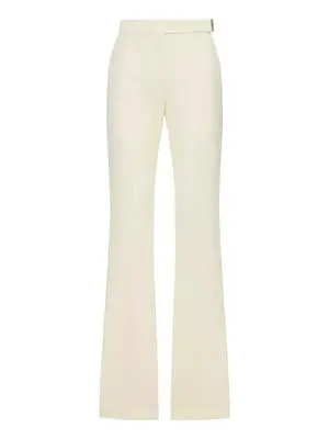 Sportmax Belted Flared Trousers - Neutrals