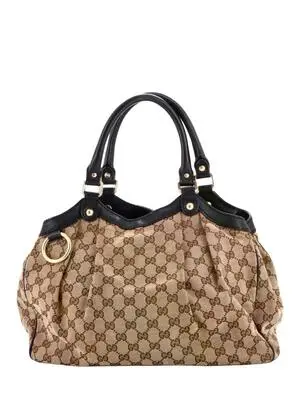 Gucci Sukey Gg Canvas Medium Tote Bag - Brown