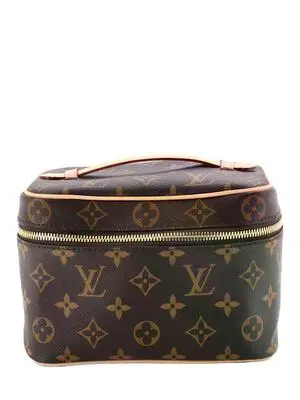 LOUIS VUITTON Vanity Case Monogram Canvas Mini Pouch - Brown