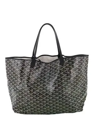 Goyard Saint Louis Coated Canvas Gm Tote Bag - Black