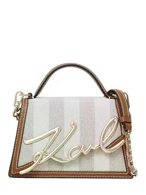 Karl Lagerfeld Small K/signature Crossbody Bag - Neutrals