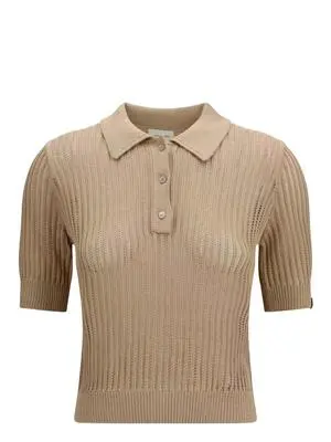JACOB COHEN Ribbed Button Polo Shirt