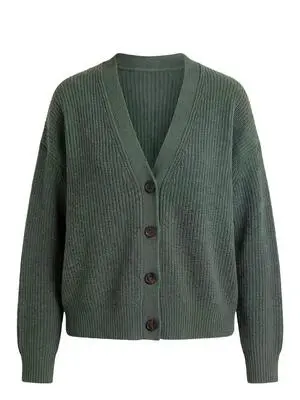 Jenni Kayne Button Ribbed Cardigan - Green