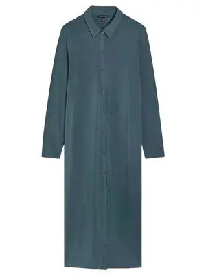 Eileen Fisher Buttoned Midi Dress - Blue