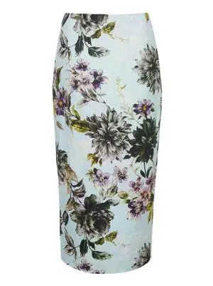 Cara Cara Sienna Floral-pattern Maxi Skirt - Blue