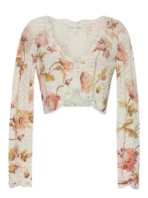 Cara Cara Sally Floral-pattern Cardigan Neutrals
