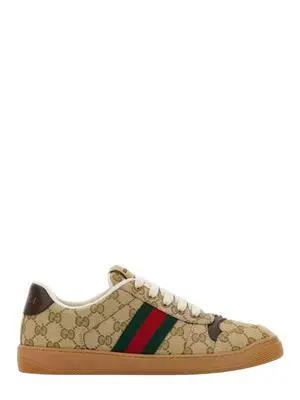 Gucci Gg Fabric Screener Sneakers - Neutrals