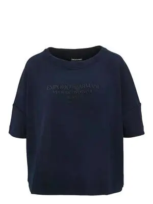 Emporio Armani Logo-detail T-shirt - Blue
