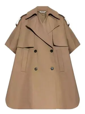 Max Mara Buttoned Cape Coat - Neutrals