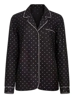 Elie Saab Polka Dot Shirt - Black