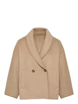 YVES SALOMON Double-breasted Jacket - Neutrals