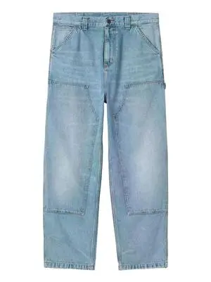 Carhartt Work In Progress Og Double Knee Denim Trousers - Blue