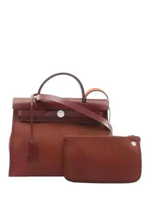 Hermès 2019 Toile Herbag Zip 31 Satchel - Brown