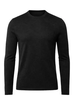 PATRICK ASSARAF Long-sleeve Round-neck Sweater - Black