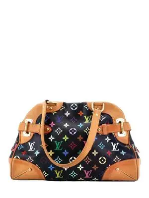 LOUIS VUITTON Claudia Handbag Monogram Multicolor Satchel - Black