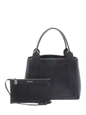 Balenciaga 2010-2026 Canvas Cabas S Tote Bag - Black