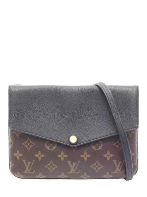 LOUIS VUITTON 2016 Monogram Twice Crossbody Bag - Brown