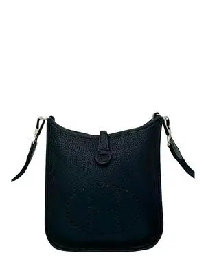 Hermès 2022 Clemence Evelyne Tpm Crossbody Bag - Black