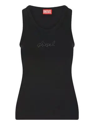 DIESEL Crystal-embellishment Tank Top - Black
