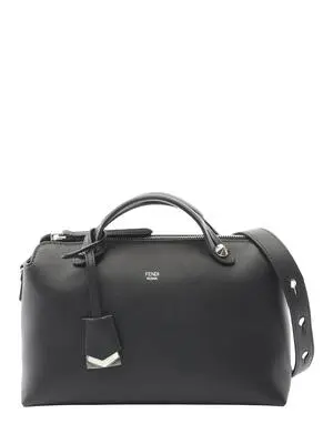 Fendi 2010-2026 Medium Leather The Way Satchel - Black