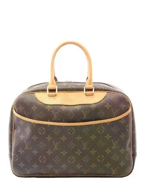 LOUIS VUITTON 1998 Monogram Deauville Handbag - Brown
