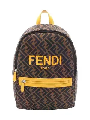 Fendi 2010-2026 Nylon Zucca Backpack - Brown
