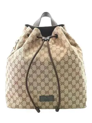 GUCCI 2000-2015 Gg Canvas Drawstring Backpack