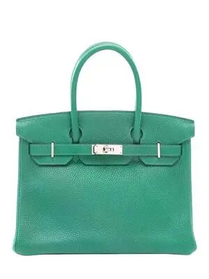 Hermès 2018 Clemence Birkin 30 Handbag - Green