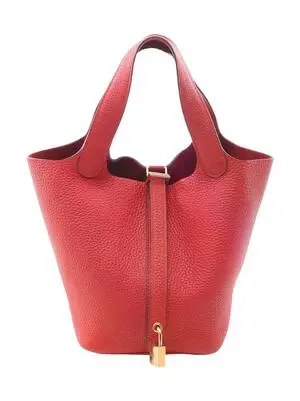 Hermès 2018 Clemence Picotin Lock 18 Handbag - Red